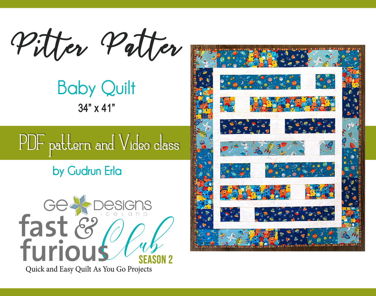 Pitter Patter Baby Quilt - Pattern and Video Class – GE Designs