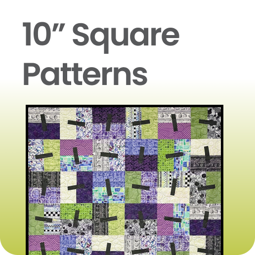 10" Square Quilt Patterns - 64 Layer Cake Designs | GE Designs