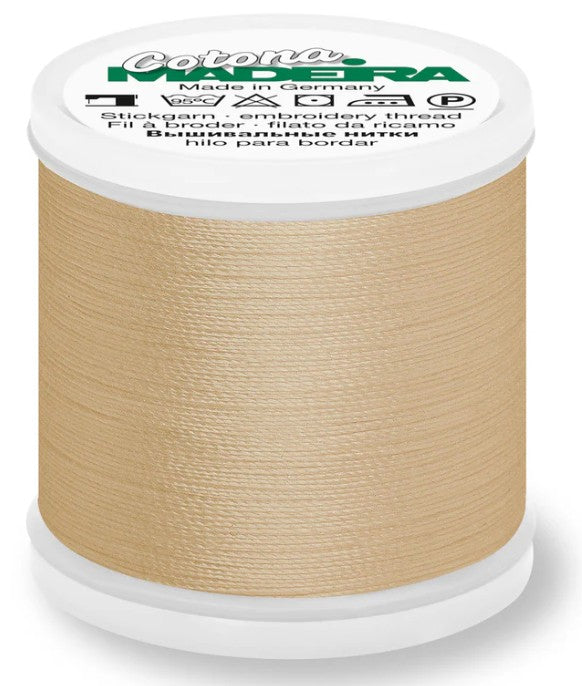Madeira Cotona 30 - Premium Cotton Quilting & Sewing Thread, 659 Tan ...