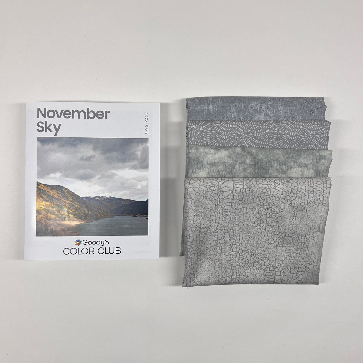 Goody's Color Club - November '25 November Sky FAT QUARTERS – GE Designs