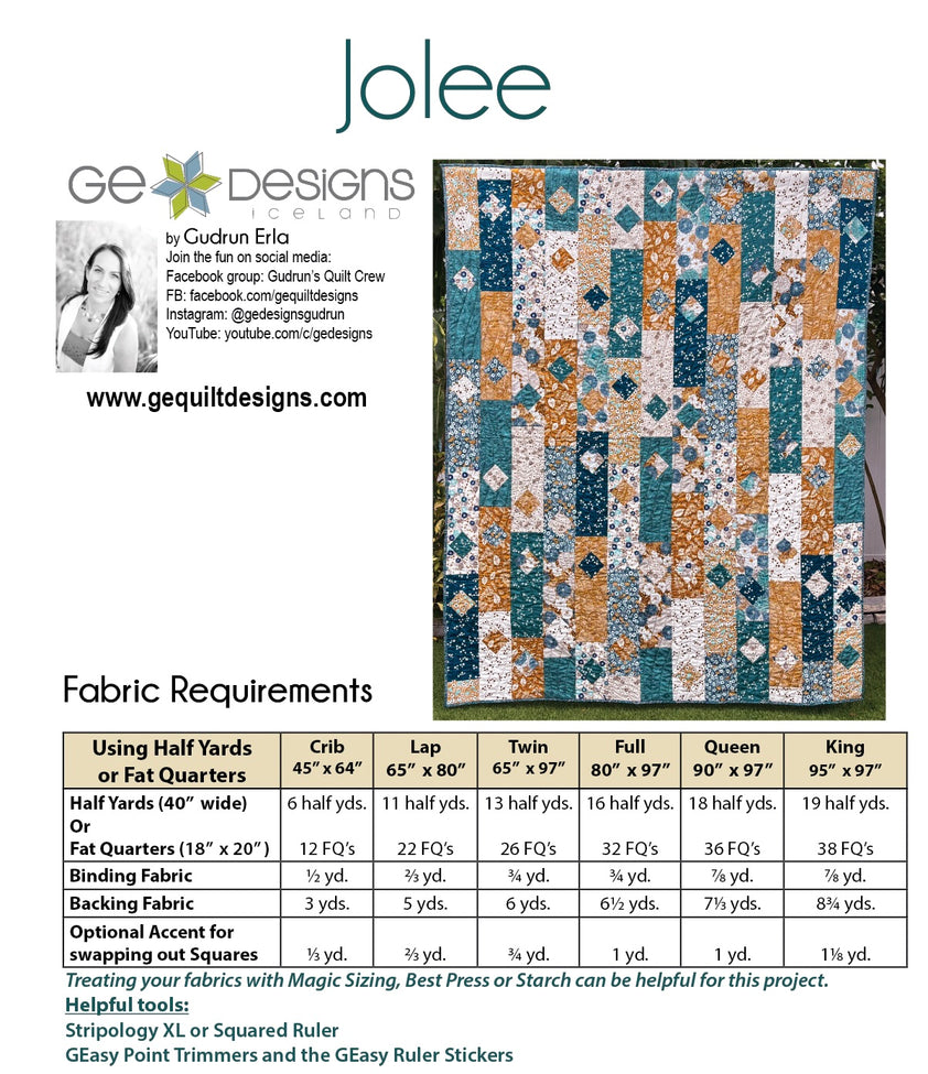 Jolee - PDF Pattern and Video Class – GE Designs