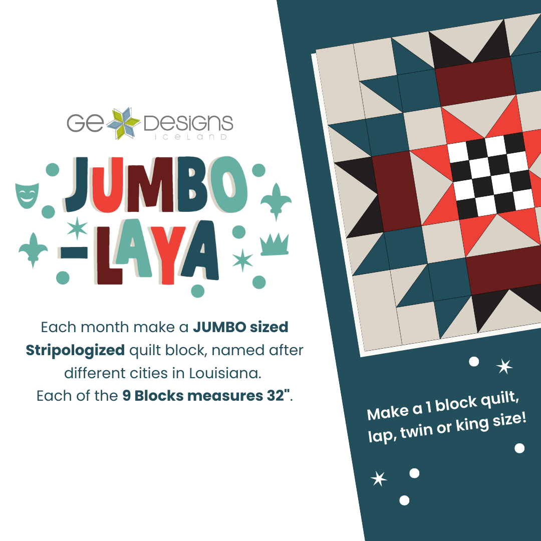 Jumbo-Laya - Block of the Month Program - PDF with video support – GE ...