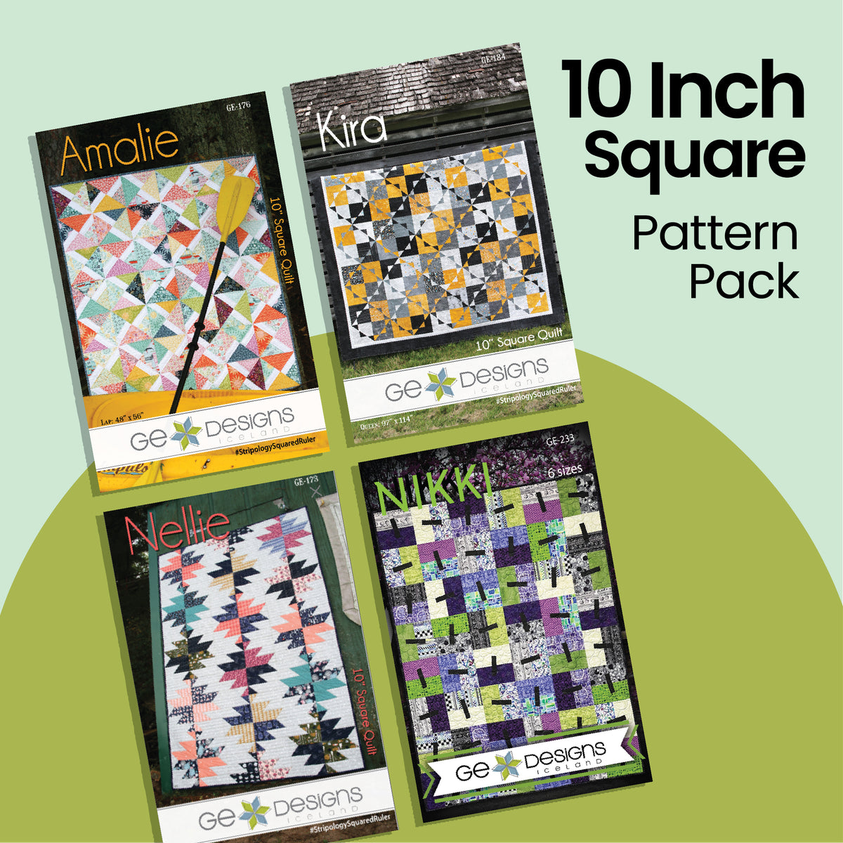 10 inch Square Pattern Pack – GE Designs