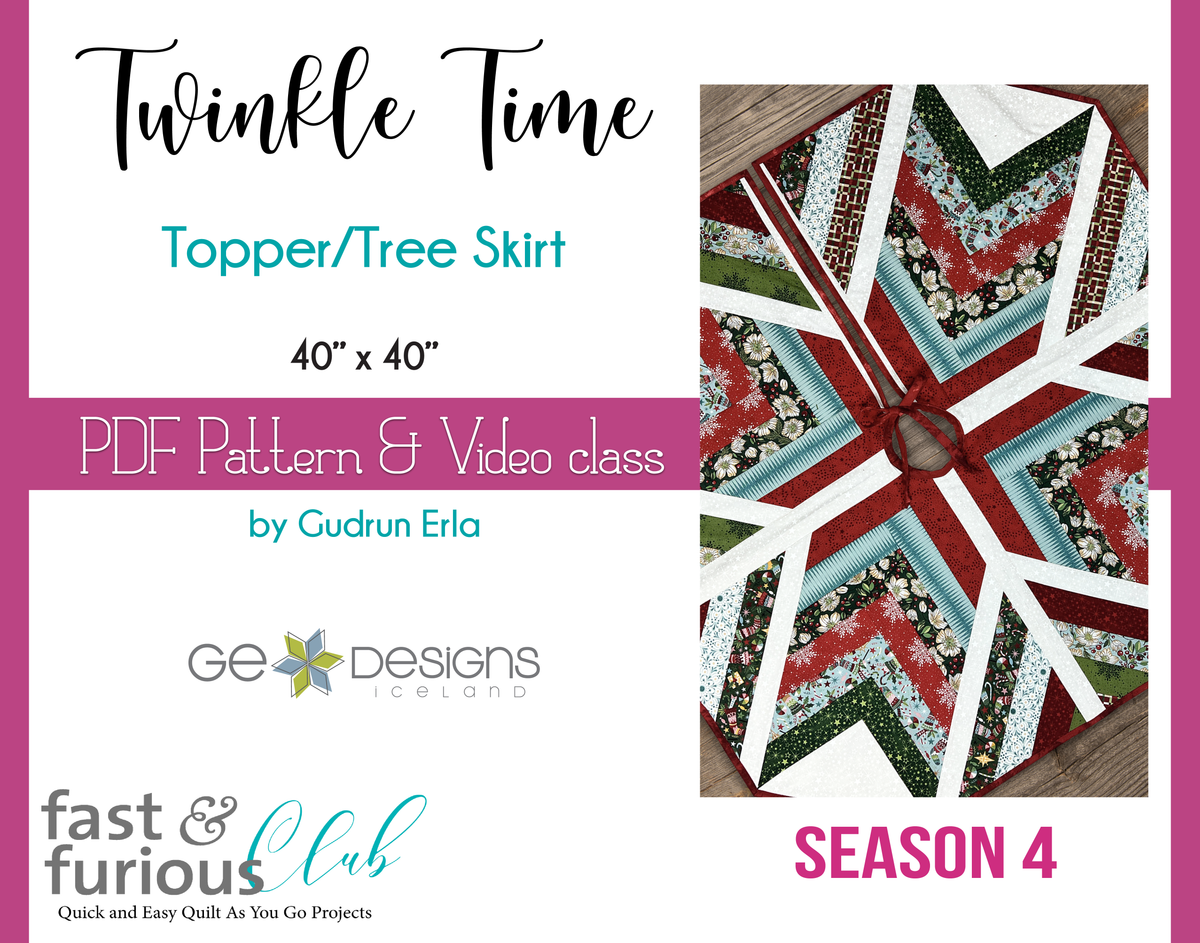 Twinkle Time Topper/Tree Skirt - Pattern and video class – GE Designs