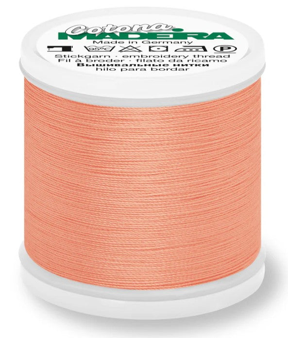 Madeira Cotona 30 - Premium Cotton Quilting & Sewing Thread, 588 Salmo ...