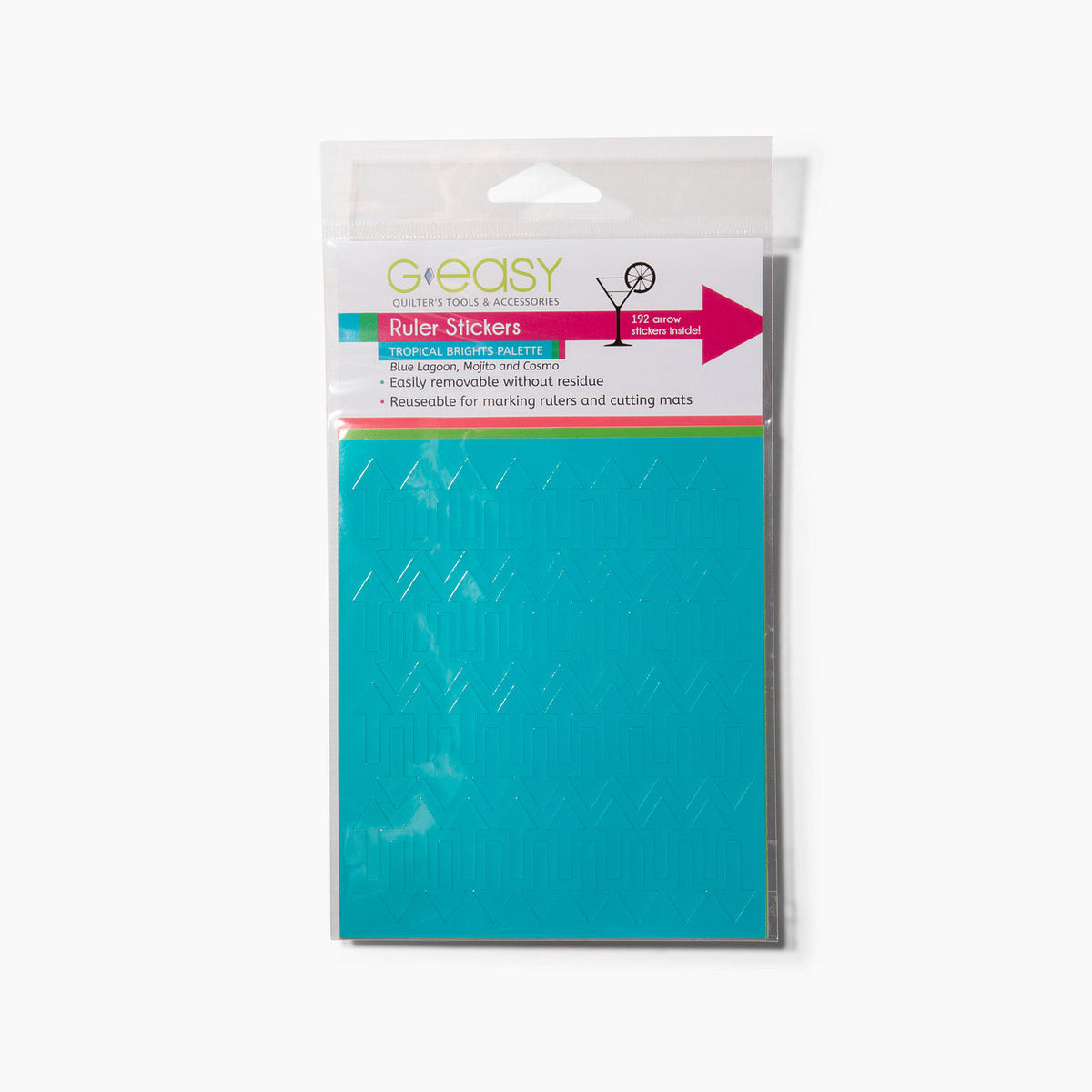 GEasy Ruler Stickers - Tropical Brights palette GE-1100 – GE Designs
