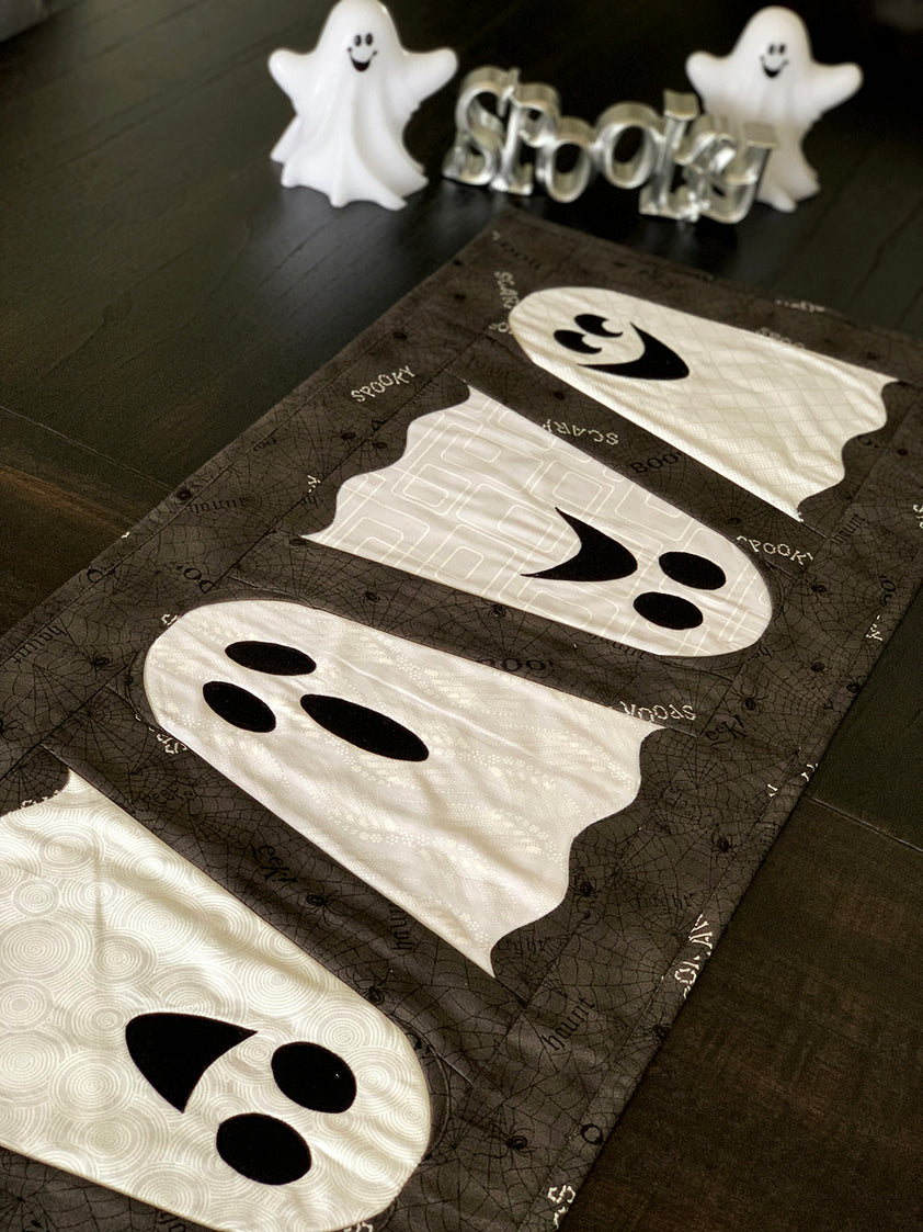 Boo To You Too Table runner - Pattern and Video Class – GE Designs