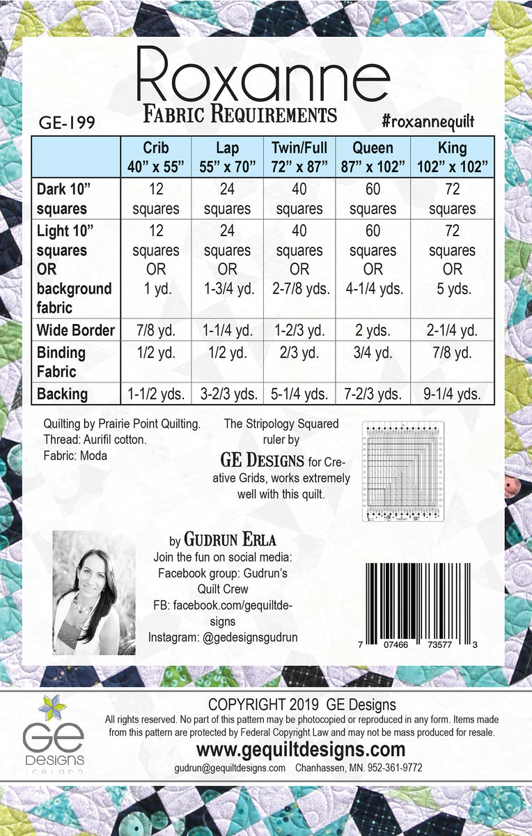 Roxanne - 10" Square Pattern 199 – GE Designs