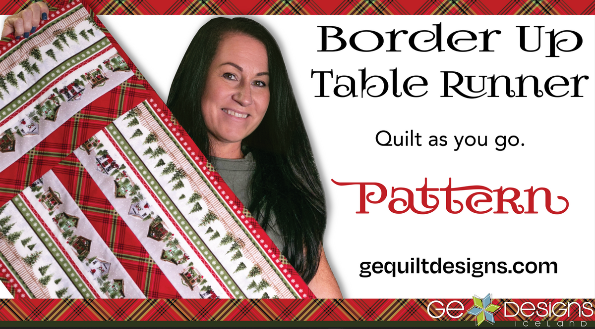 Border Up Table Runner Pattern PDF – GE Designs